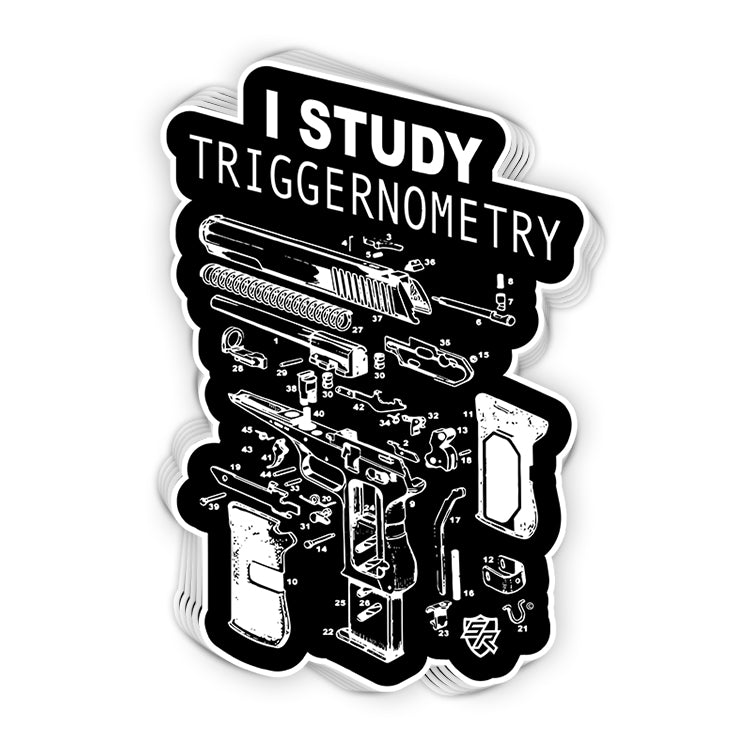 I Study Triggernometry Decal – Self Rescue Tactical