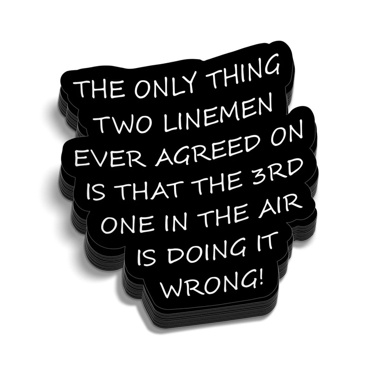 Two Linemen Hard Hat Decal – Self Rescue Tactical