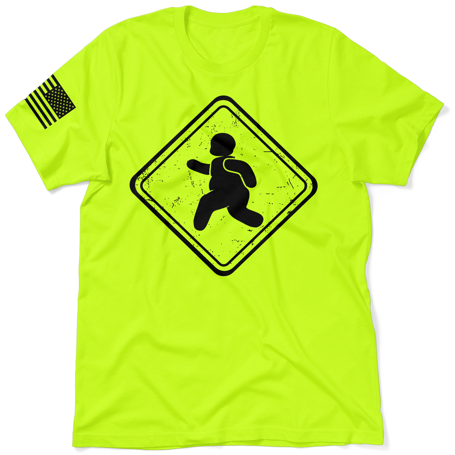 Fatty Crossing - Safety Yellow T-Shirt – Self Rescue Tactical
