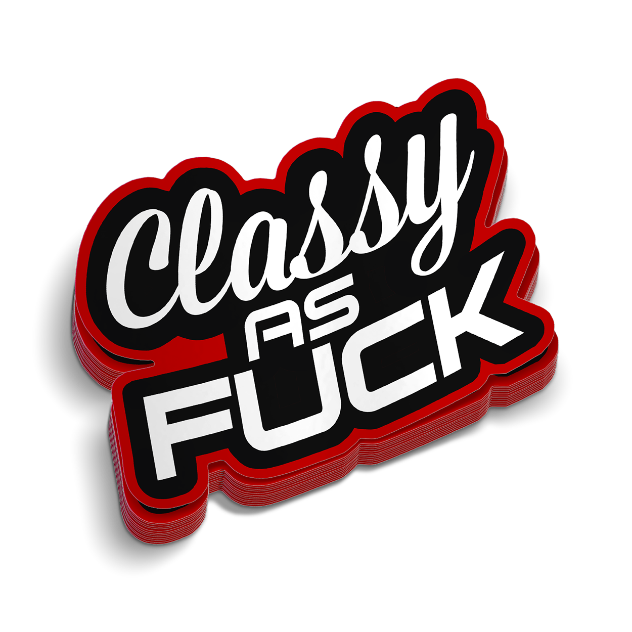 Classy AF Hard Hat Decal – Self Rescue Tactical