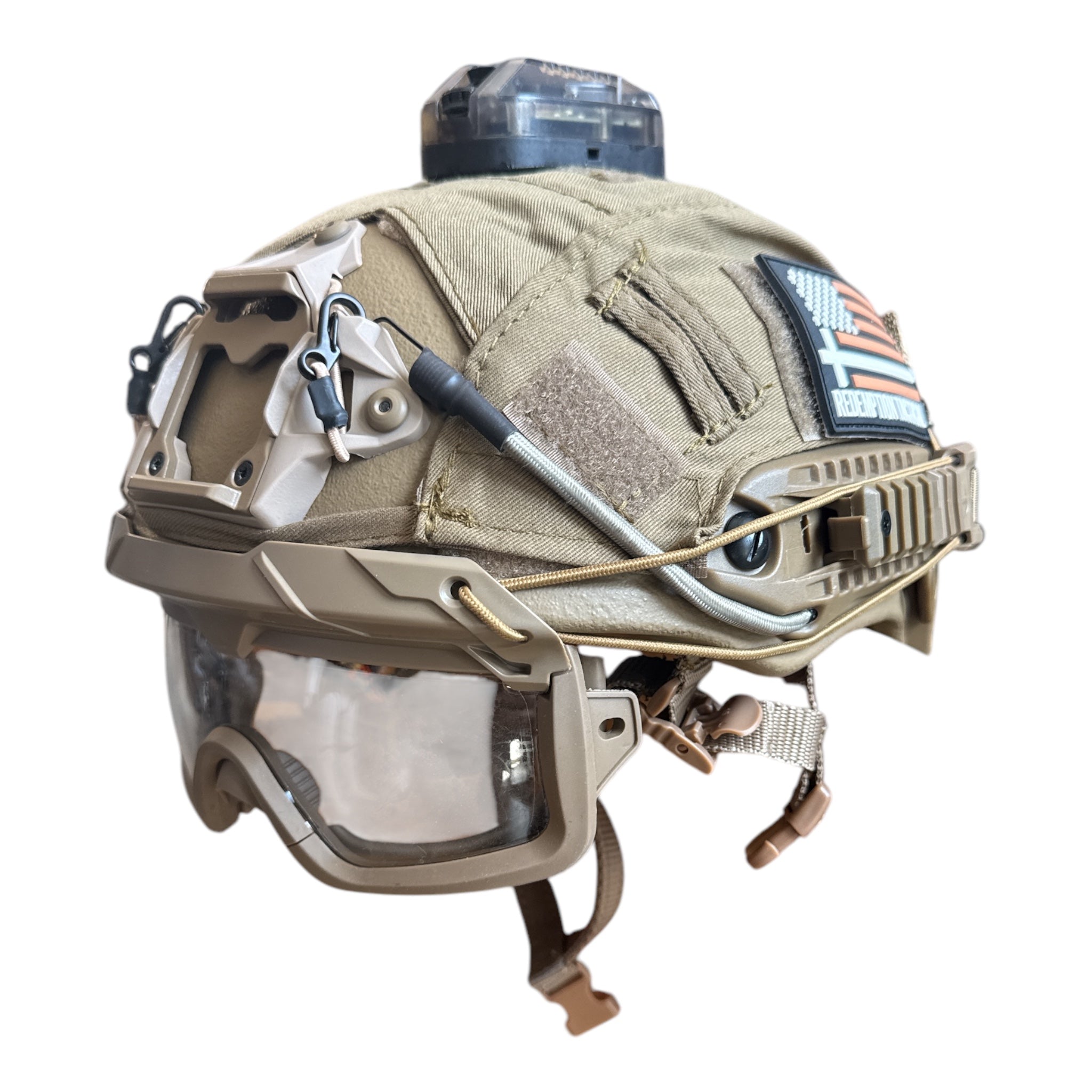 Tactical Helmet Goggles with Arc Rail Attachments – Self Rescue Tactical