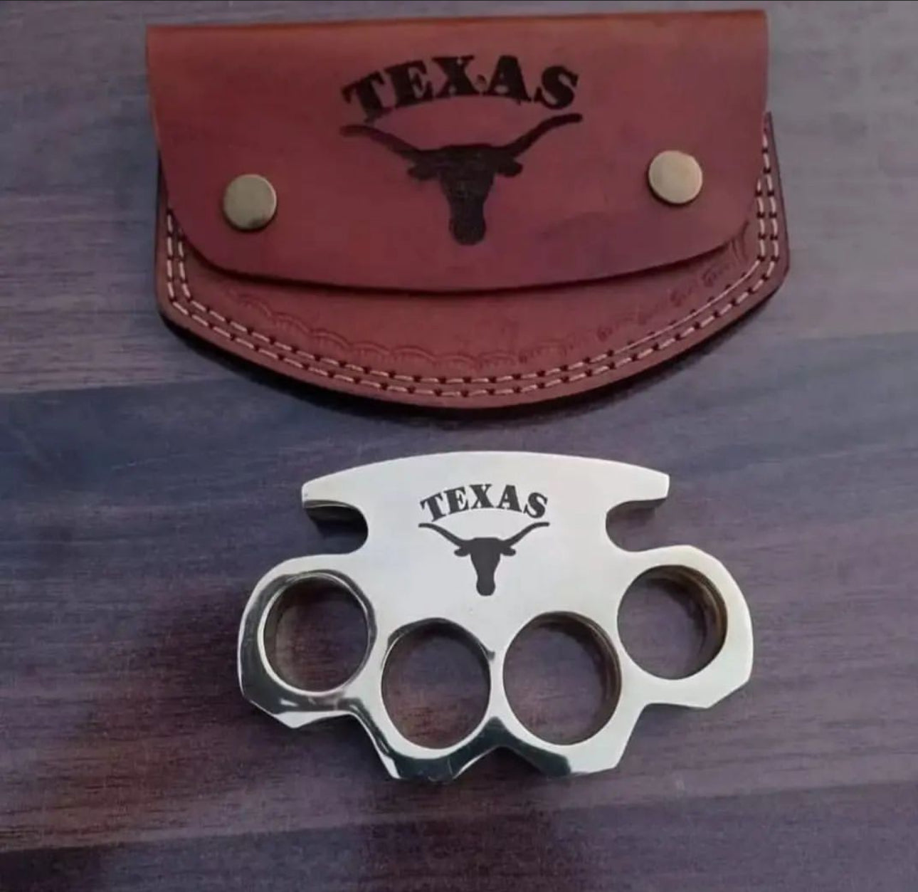 Custom Engraved Brass Knuckle with Leather Belt Case – Solid Brass Pow ...