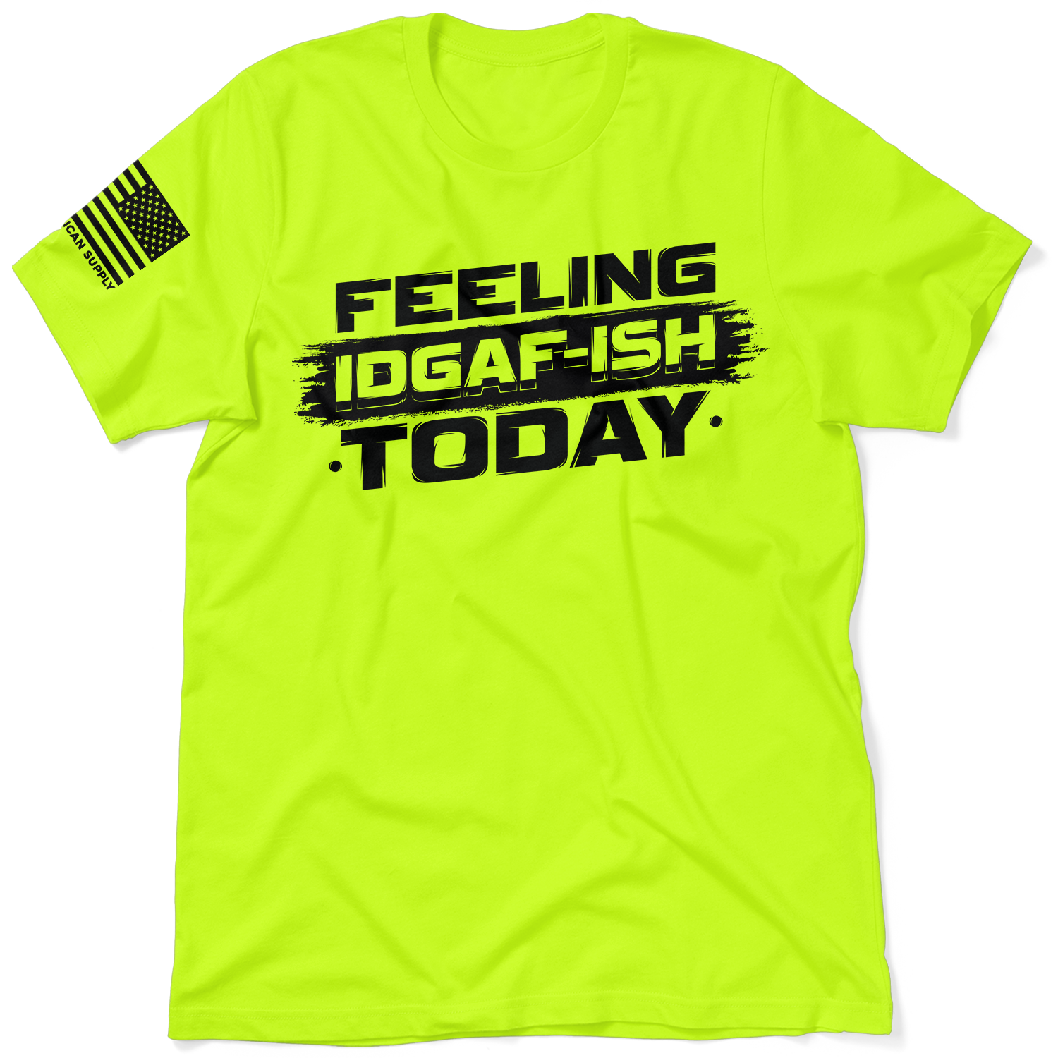 IDGAF - ISH - Safety Yellow T-Shirt – Self Rescue Tactical
