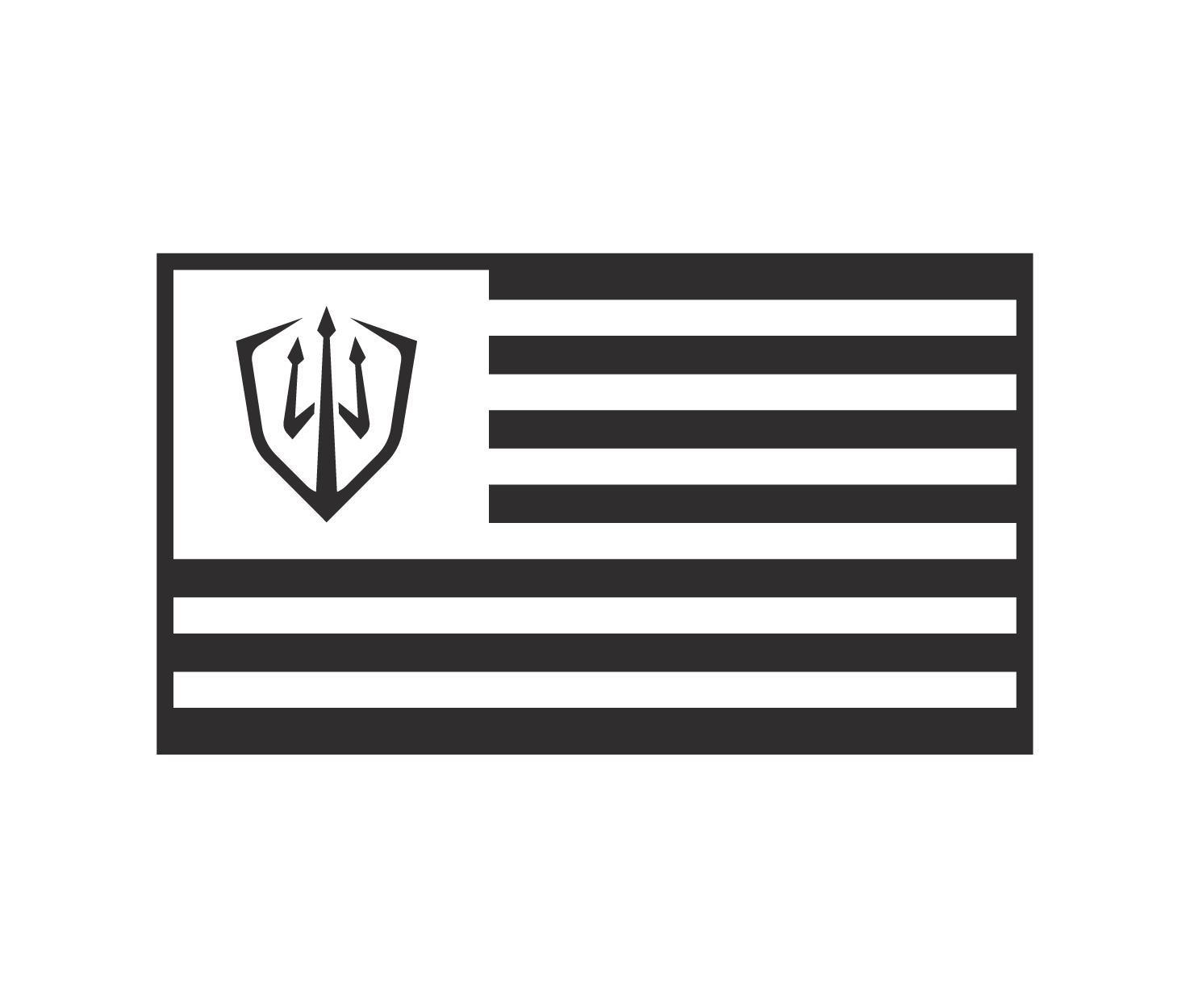 Trident Flag Sticker – Self Rescue Tactical