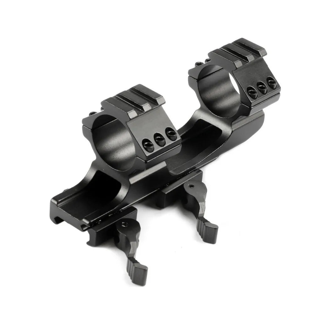 Cantilever Scope Mount 30mm Quick Release Weaver Forward Reach Dual Ri ...