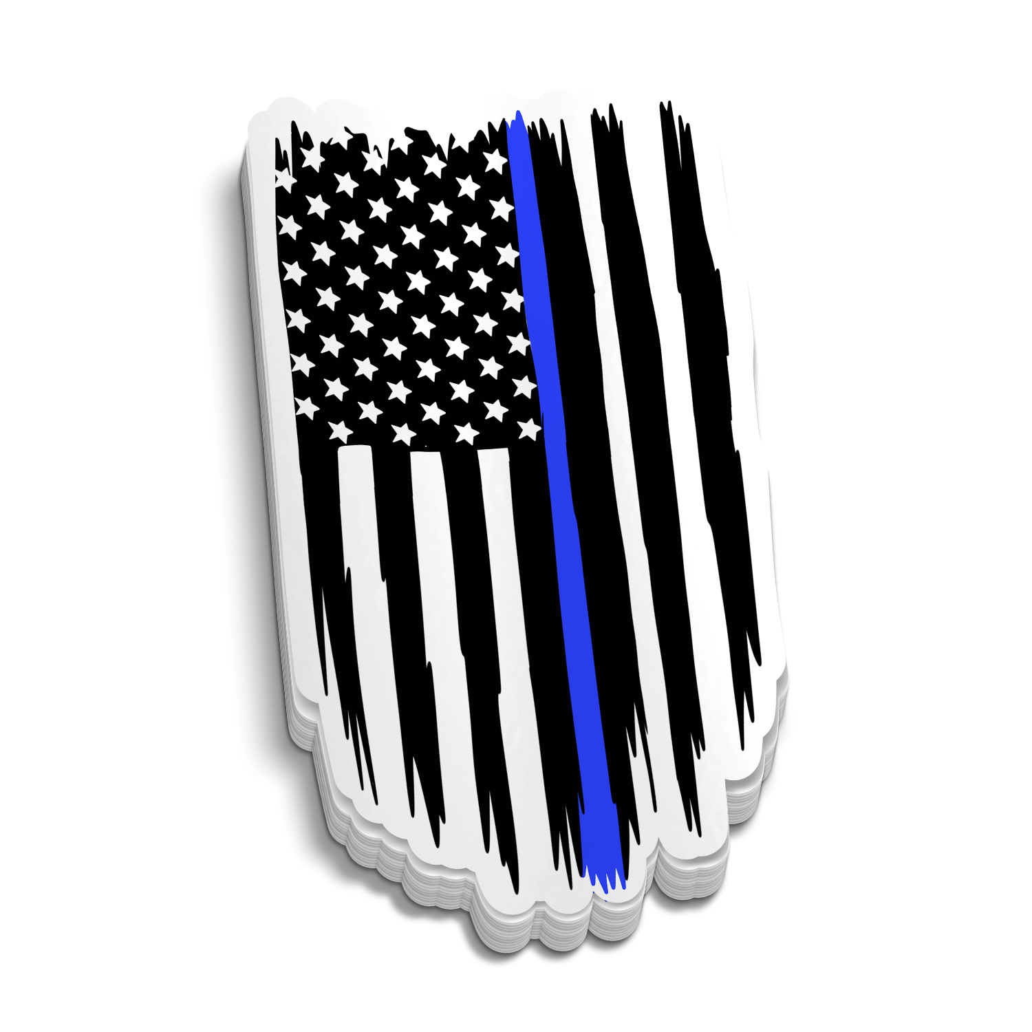 Blue Line Flag Sticker – Self Rescue Tactical