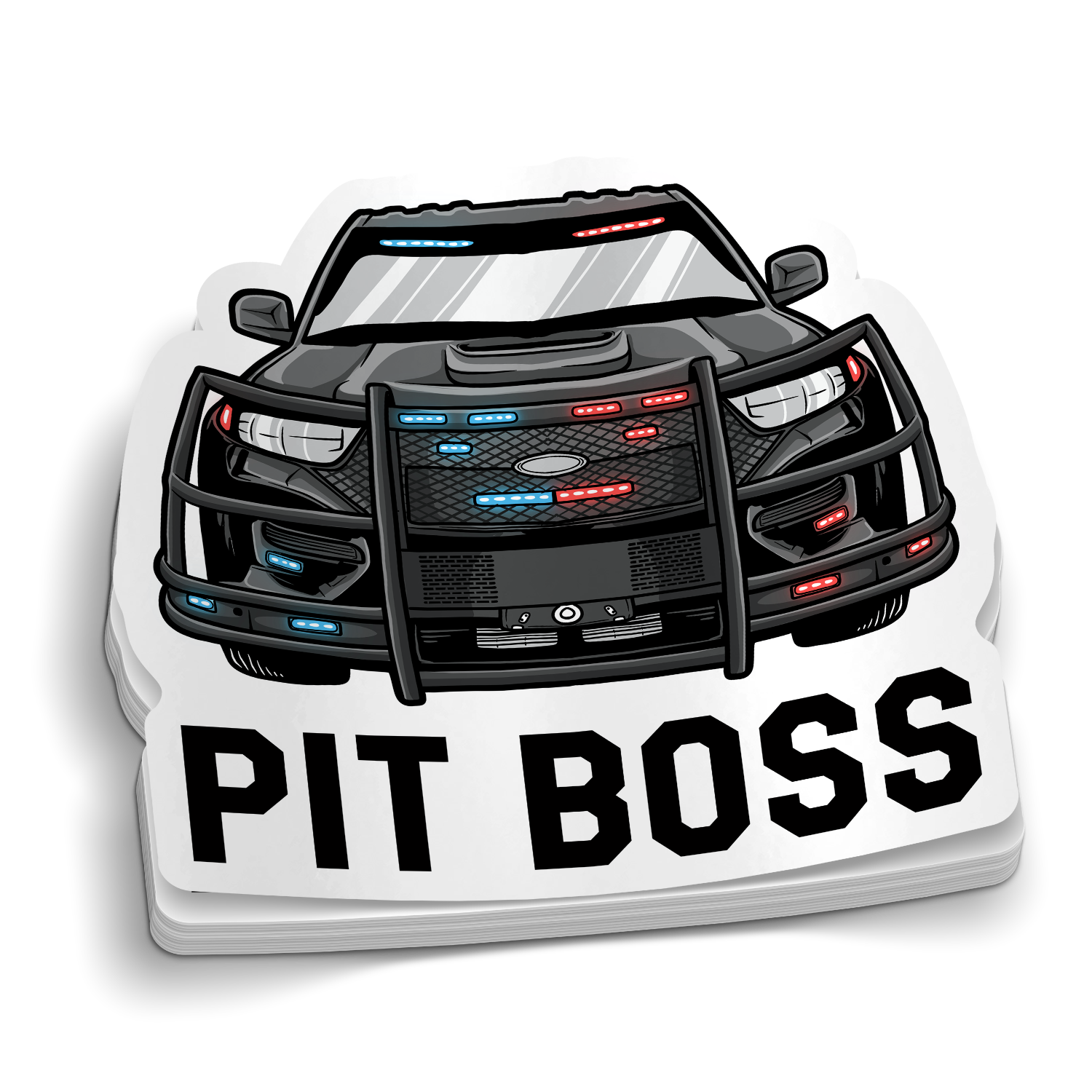 PIT Boss Funny Police Sticker – Self Rescue Tactical