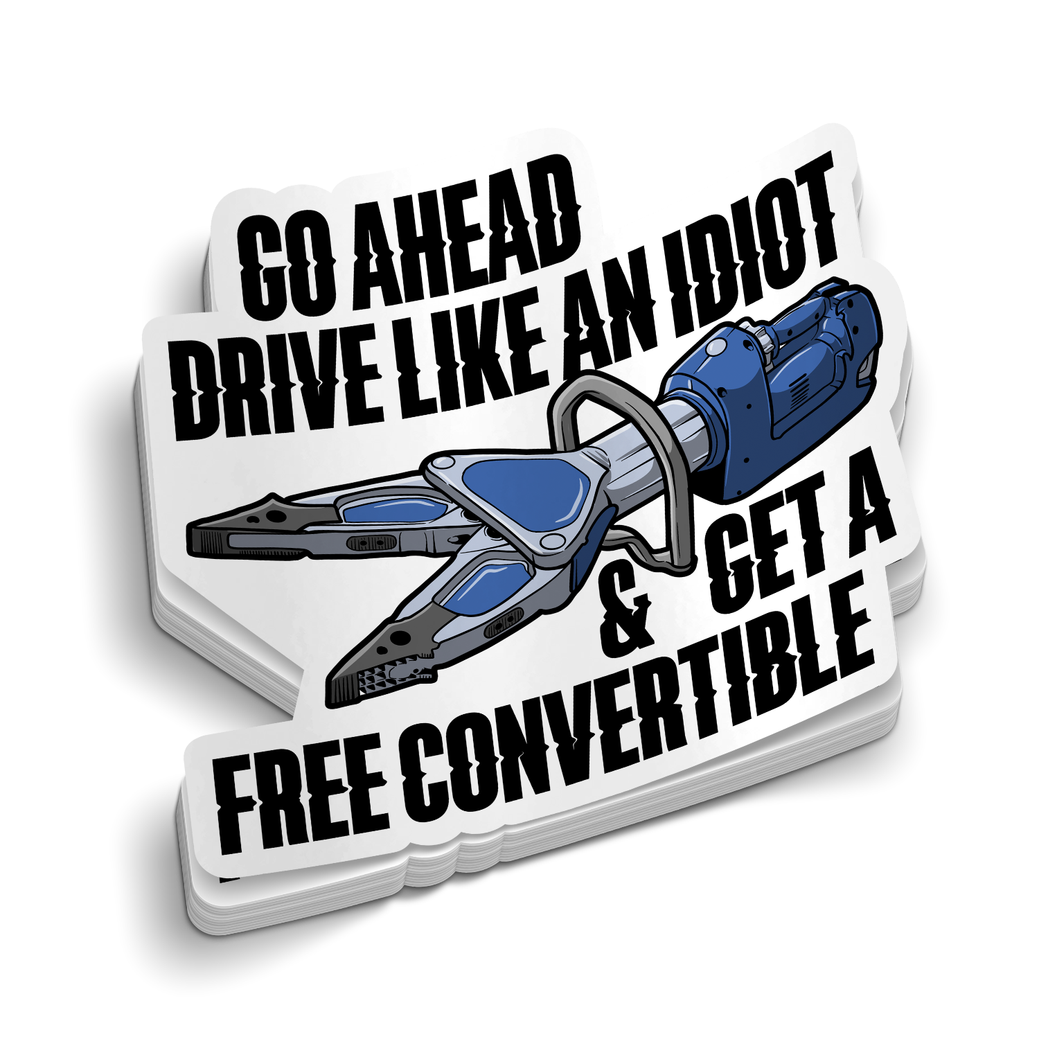 Free Convertible | Funny Firefighter EMS Stickers – Self Rescue Tactical