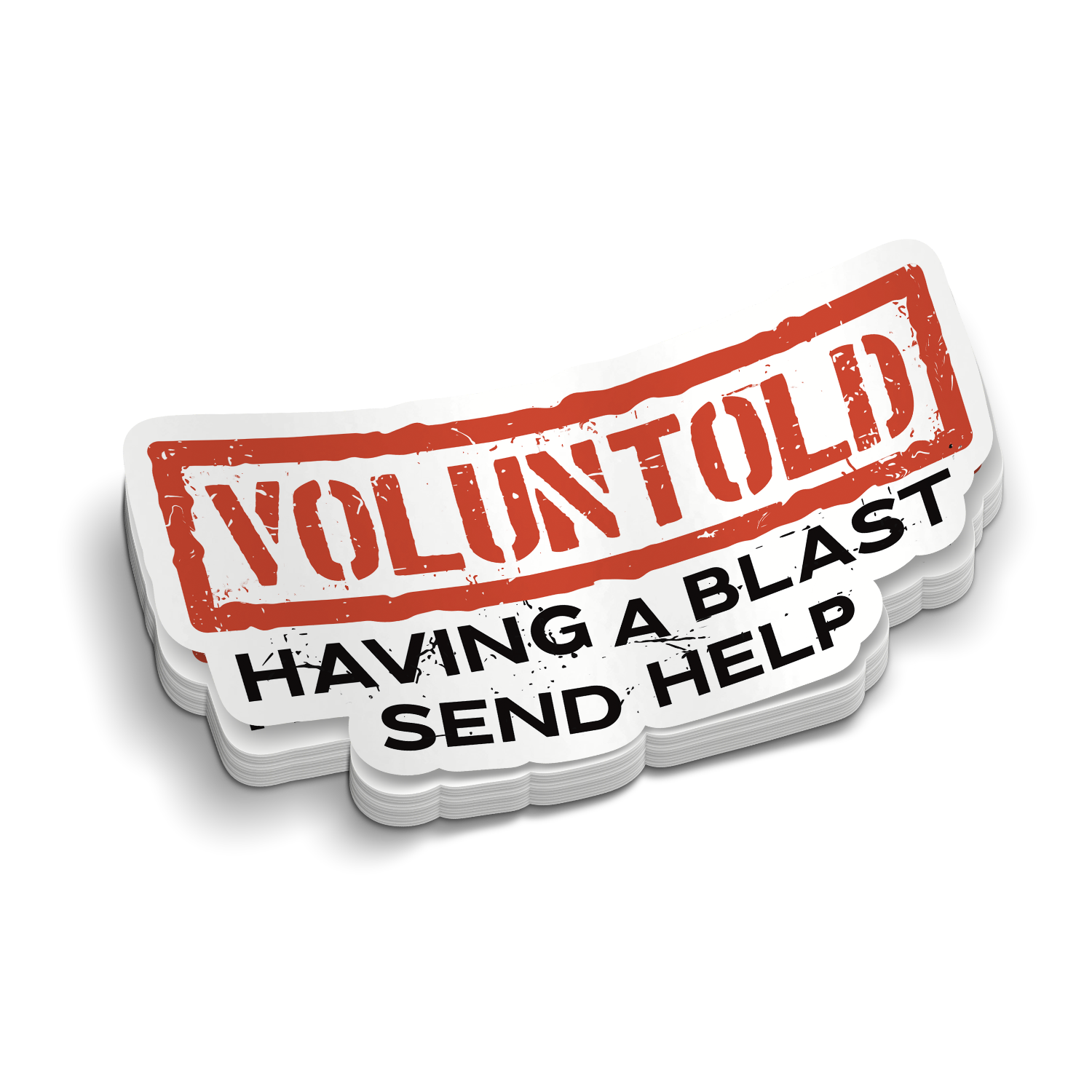 Voluntold | Funny Military Stickers | Perfect for Laptops – Self Rescue ...