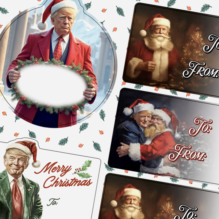 Trump Christmas Gift Tag Sticker Sheet – Self Rescue Tactical