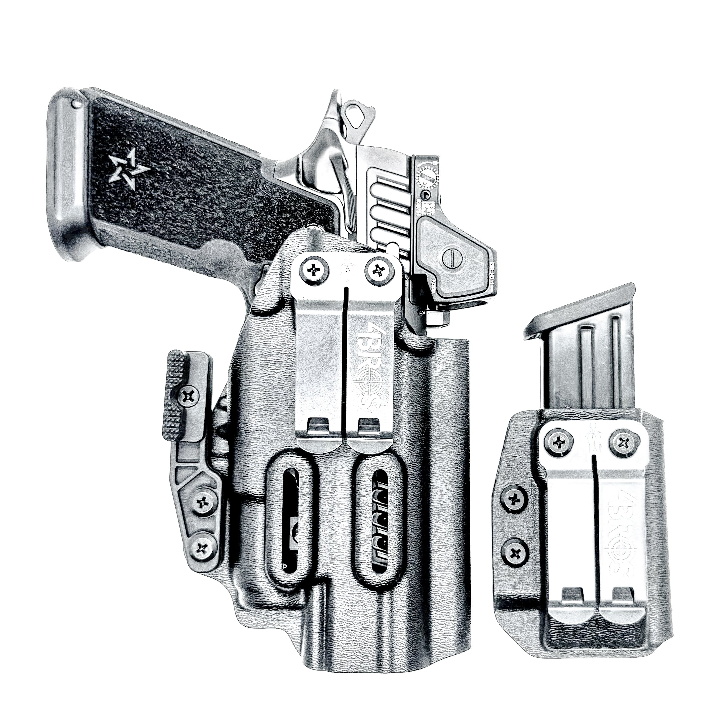Staccato HD P4.5 & Surefire XC3 IWB Holster with Magazine Carrier Comb ...
