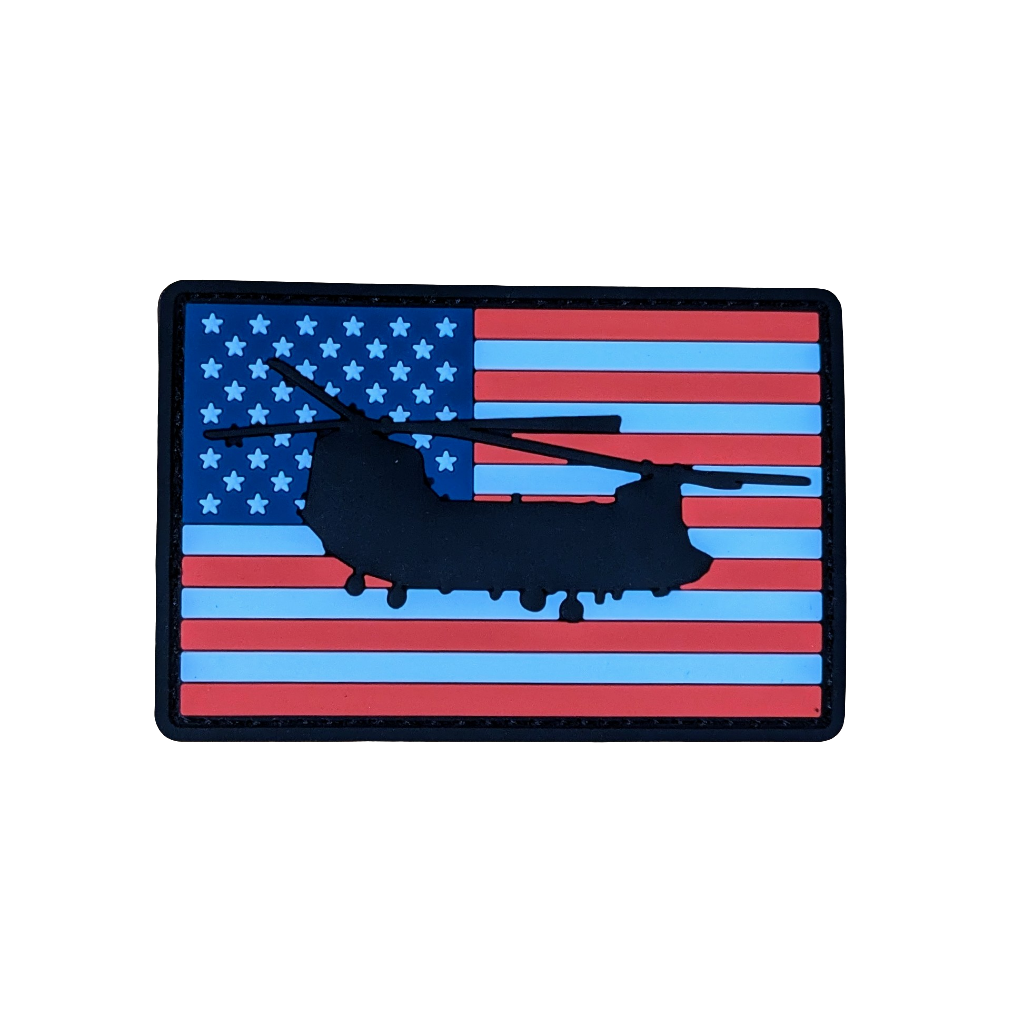 CH-47 Chinook Flag Patch - PVC/Rubberized – Self Rescue Tactical