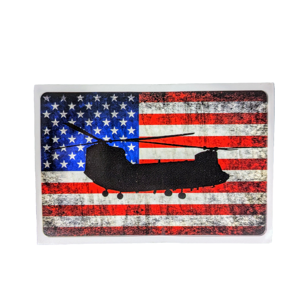 CH-47 Chinook - American Flag Decal – Self Rescue Tactical