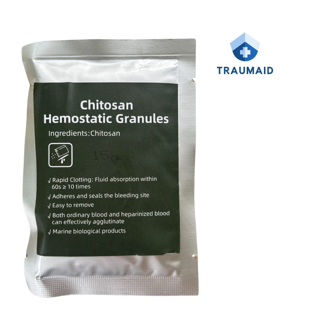 6g Chitosan Granules Bleed Stopping First Aid Powder for Rapid Blood C ...