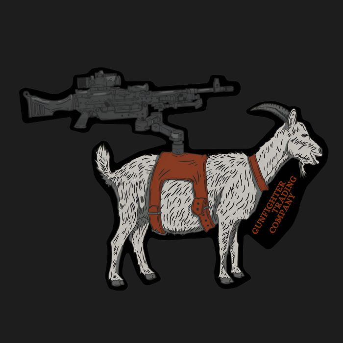 DEATH GOAT STICKER – Self Rescue Tactical