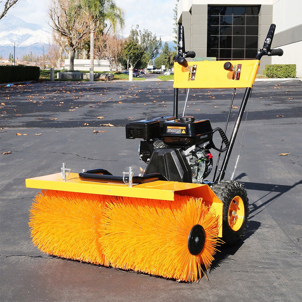 Heavy Duty 6.5HP Walk-Behind Gas-Powered Dirt Broom Sweeper, 31" (9718 ...