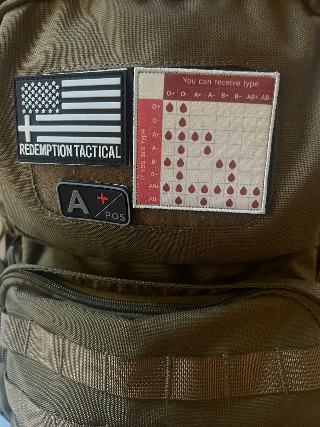 Blood Type Chart Patch – Self Rescue Tactical