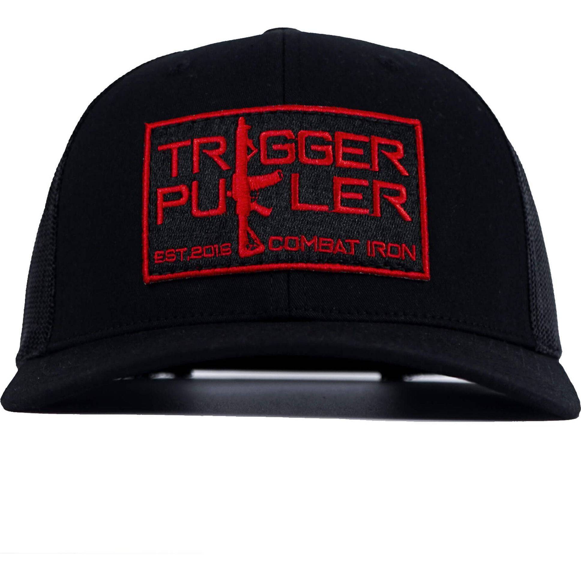 Trigger Puller Red Patch Mid-Profile Mesh Snapback Hat – Self Rescue ...